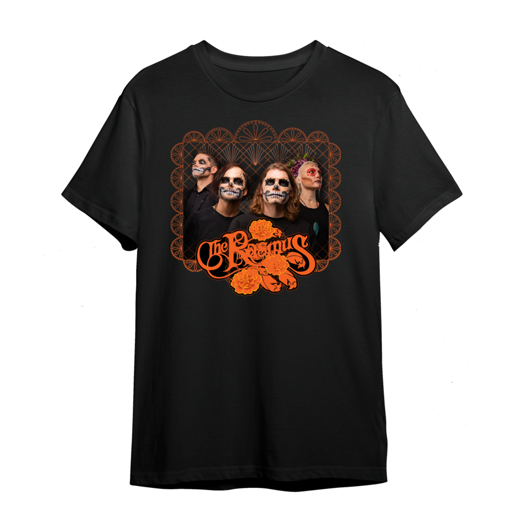 "The Rasmus-Día de Muertos" Black T-Shirt - REY VINILO